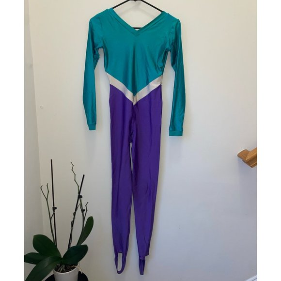 Pants & Jumpsuits | Vintage Nshape Long Sleeve Stirrup Unitard | Poshmark
